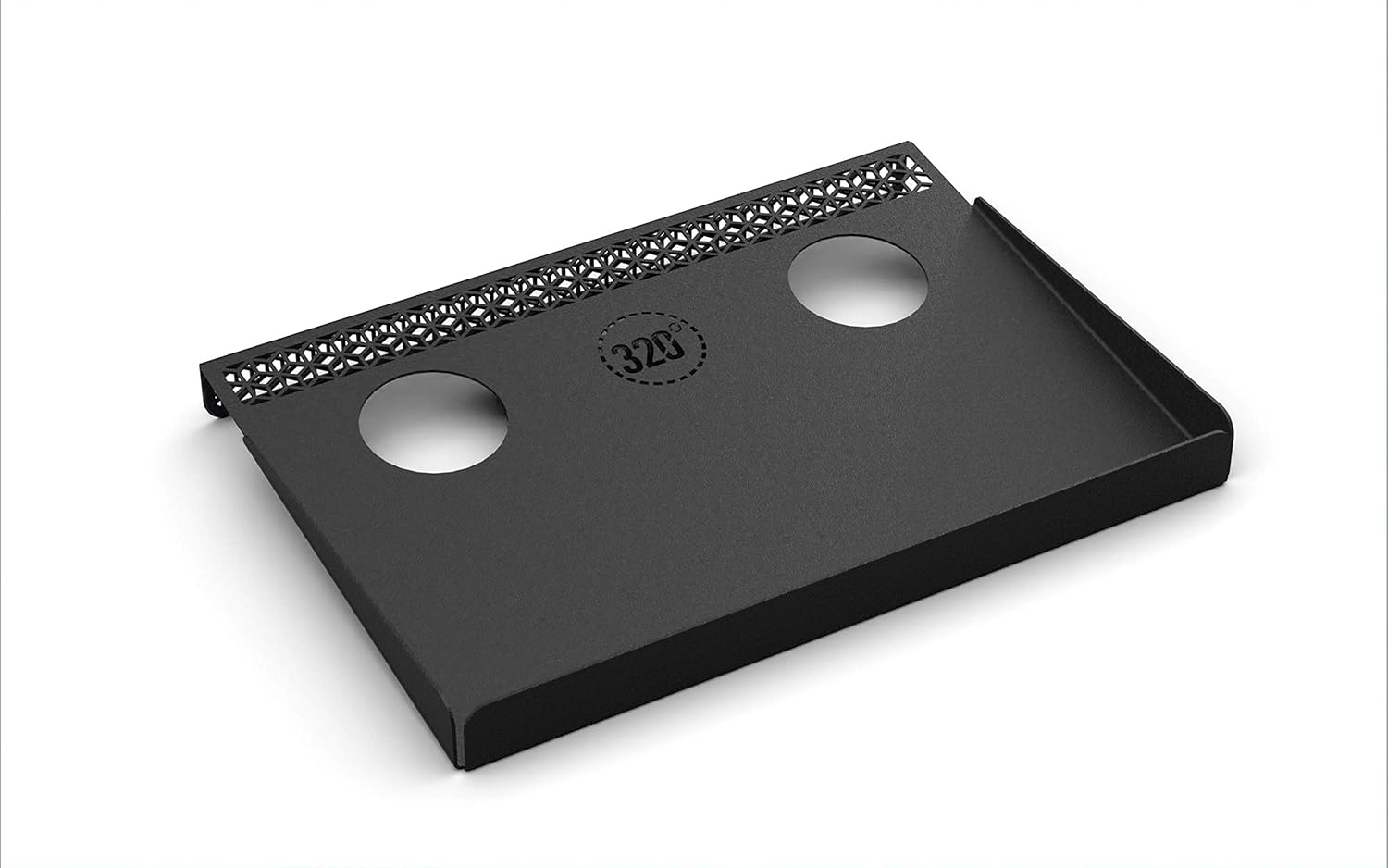 320° Hookah Shisha Bowl Prep Tray – Black Metal Mixing Tray with ...